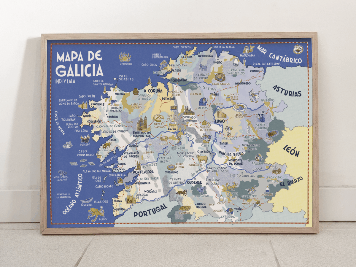 Mapa de Galicia - indi & lala
